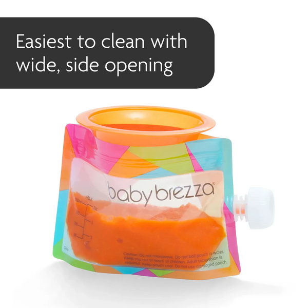 Reusable Baby Food Pouches, 10 Pack Baby Brezza Food Maker – Baby ...